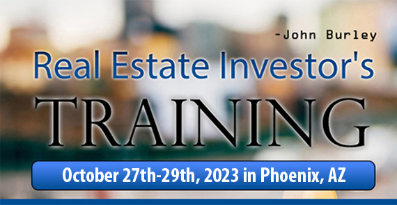 John Burley Real Estate Investor's Training 2023 - Vantage - John Burley